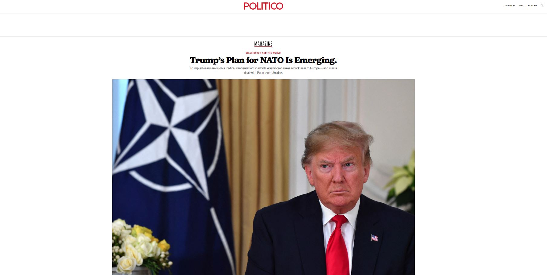 Αποκάλυψη: Αυτό είναι το σχέδιο Trump για το ΝΑΤΟ - Τελεσίγραφο 10 ...